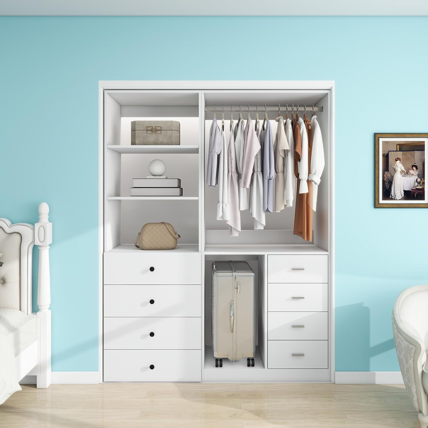 Latitude Run® Built in Closet Organizer Systems: Walk-in Closet ...