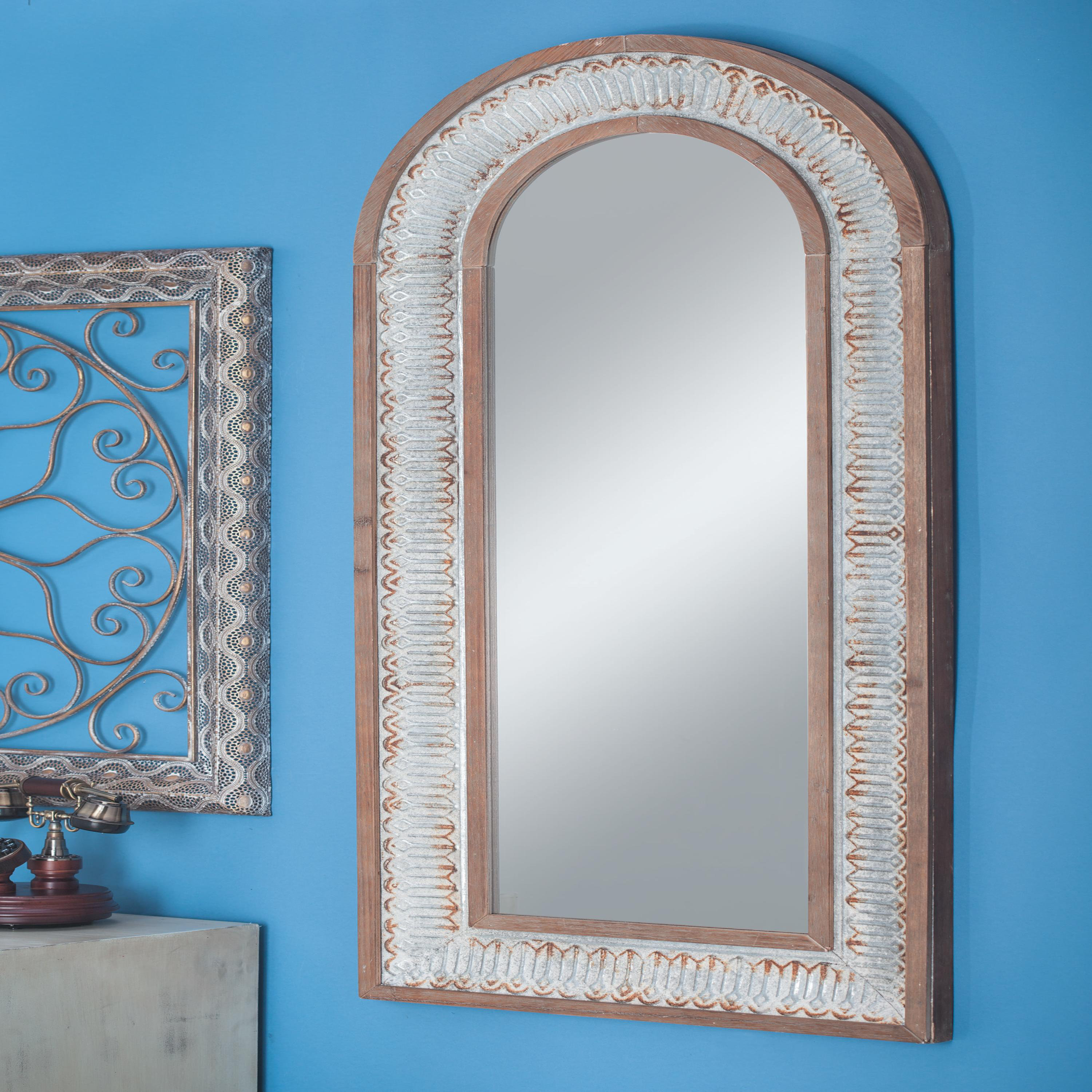 Kelly Clarkson Home Mikayla Arch Wood Accent Mirror "& Reviews" | Wayfair