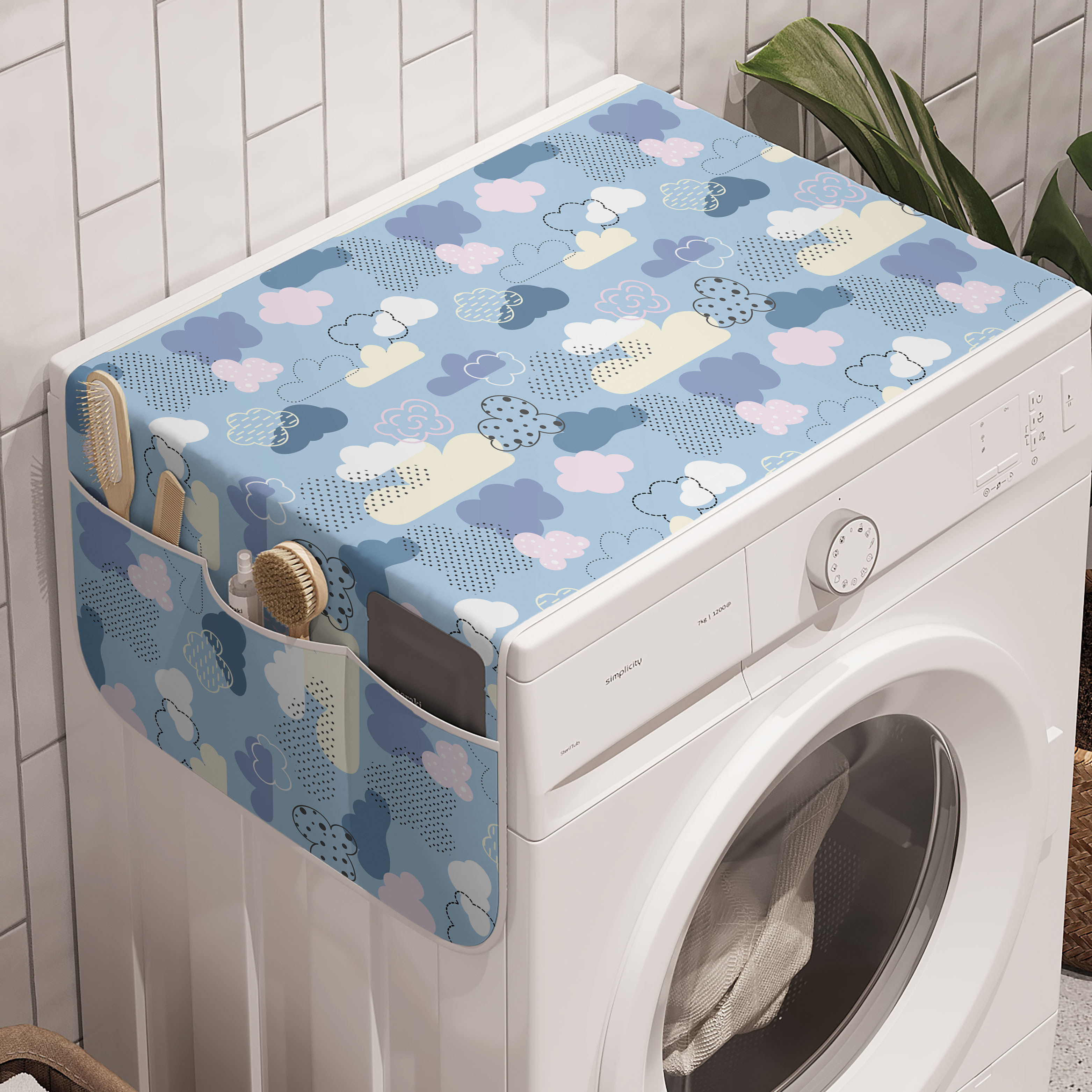 East Urban Home Pastel Washing Machine Organizer Pack of 2 47" x 18.5 ...