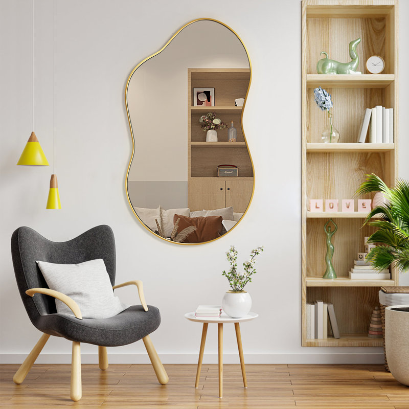 Ivy Bronx Cloud Shaped Metal Wall Mirror & Reviews | Wayfair
