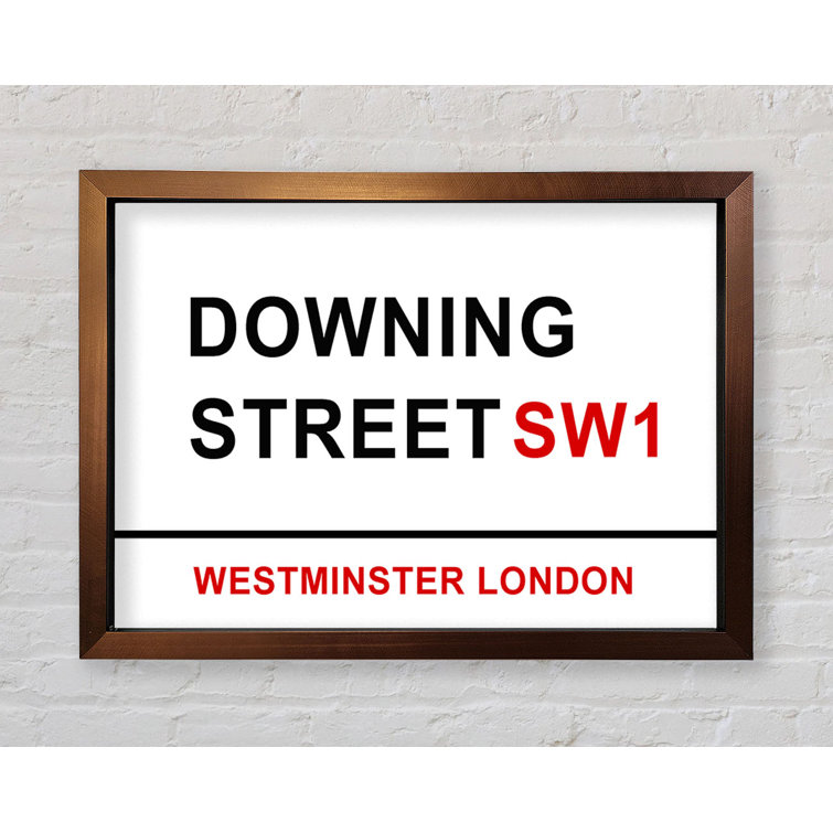 Bright Star Downing Street Signs - Single Picture Frame Art Prints ...