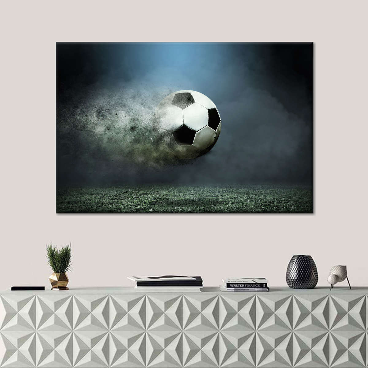 Trule Fast Trail Soccer Ball On Canvas Print | Wayfair