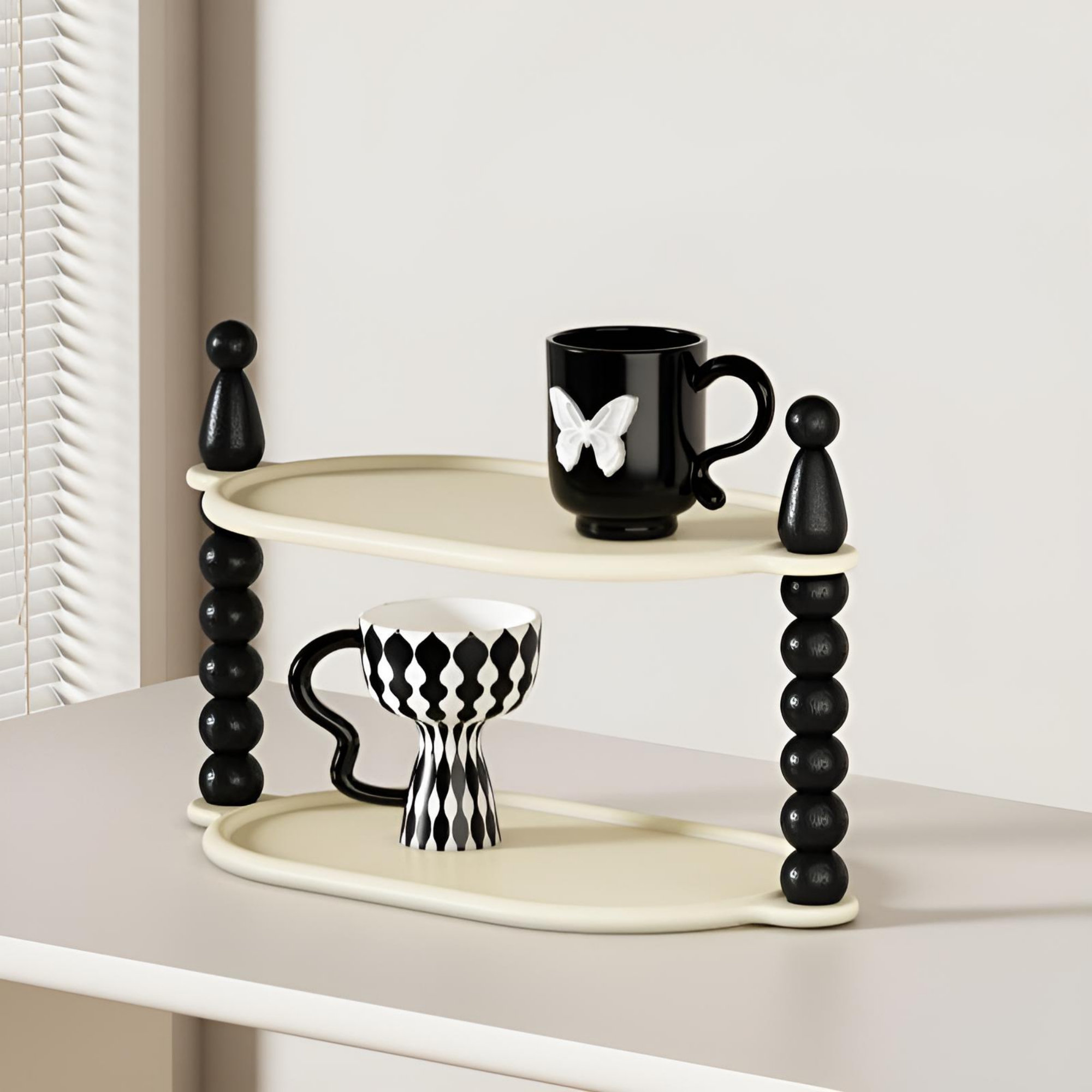 Dakota Fields Modern Minimalist Sideboard Cup Holder | High Aesthetic ...