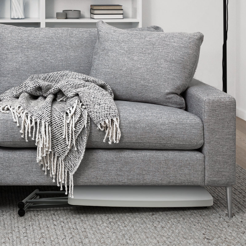 MoNiBloom 26" Folding Table, Adjustable Height TV Tray Table, Portable ...