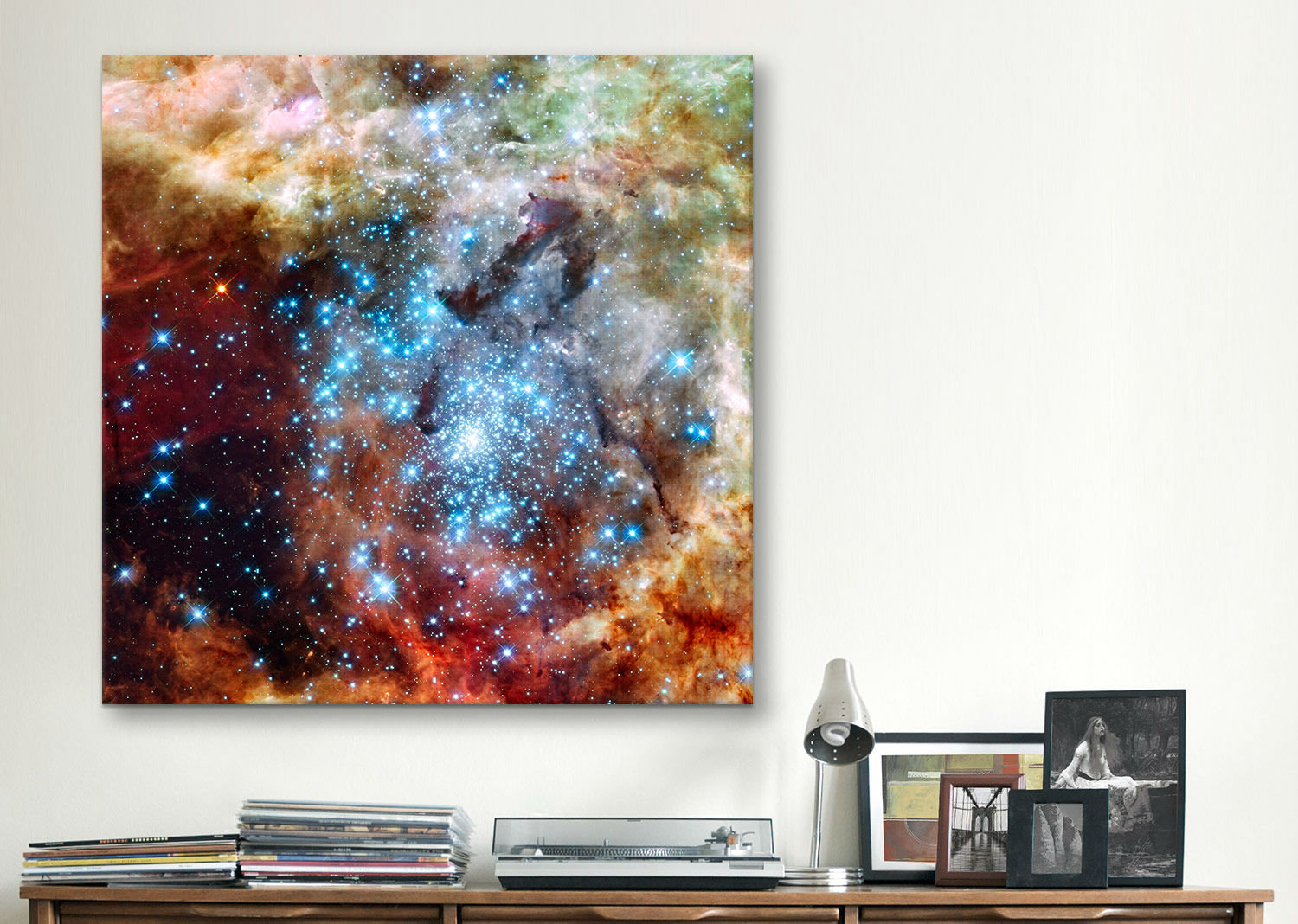 Ebern Designs Lenworth 'Star Cluster on Collision Course' - Wrapped ...