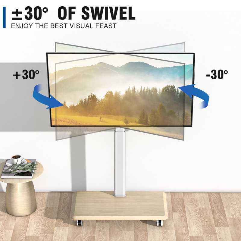 Symple Stuff Abdulazeem TV Floor Stand for 32-70 inch TVs, Upgraded ...