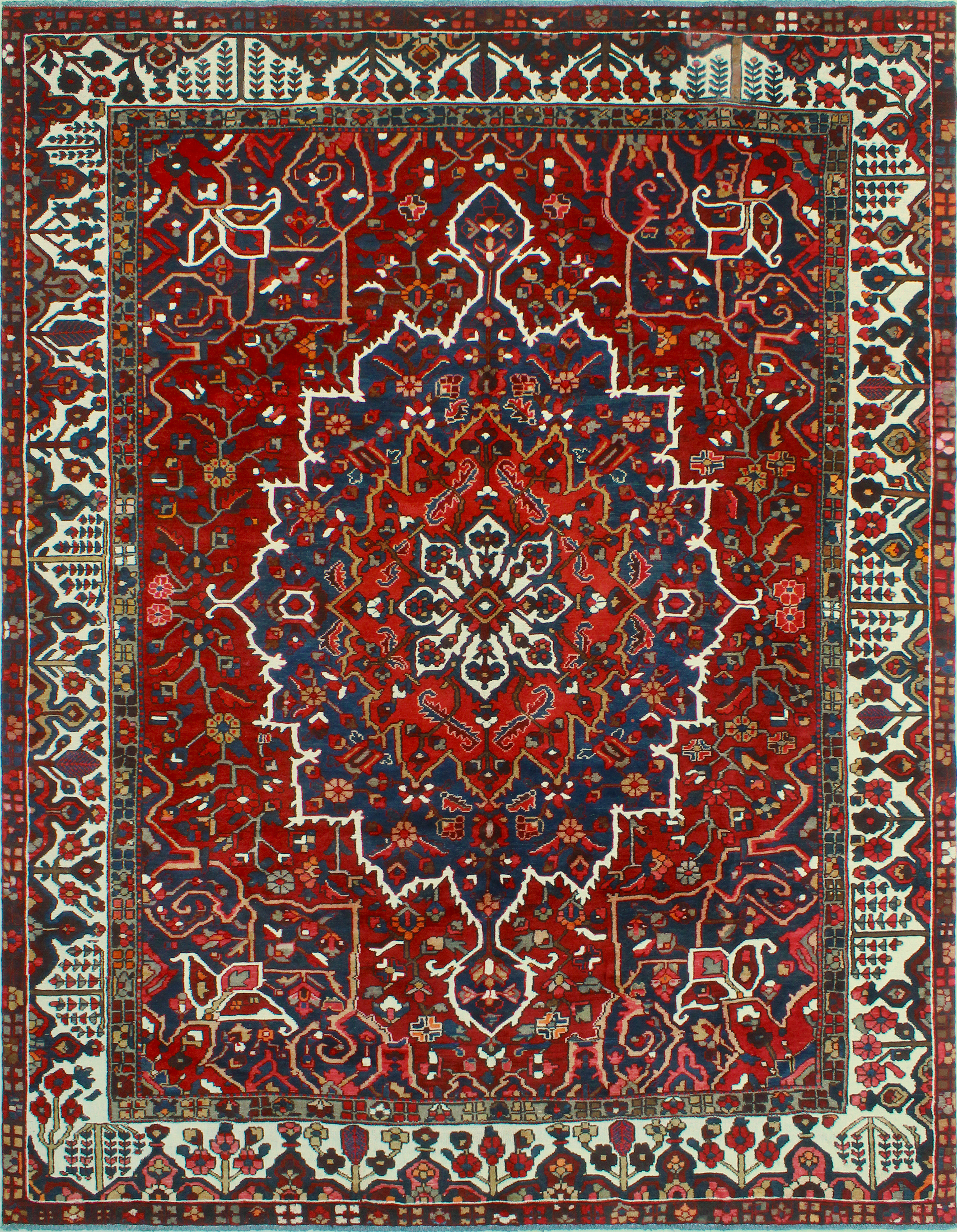 Isabelline Khylar Bakhtiari Brooklyn Red Rug | Wayfair