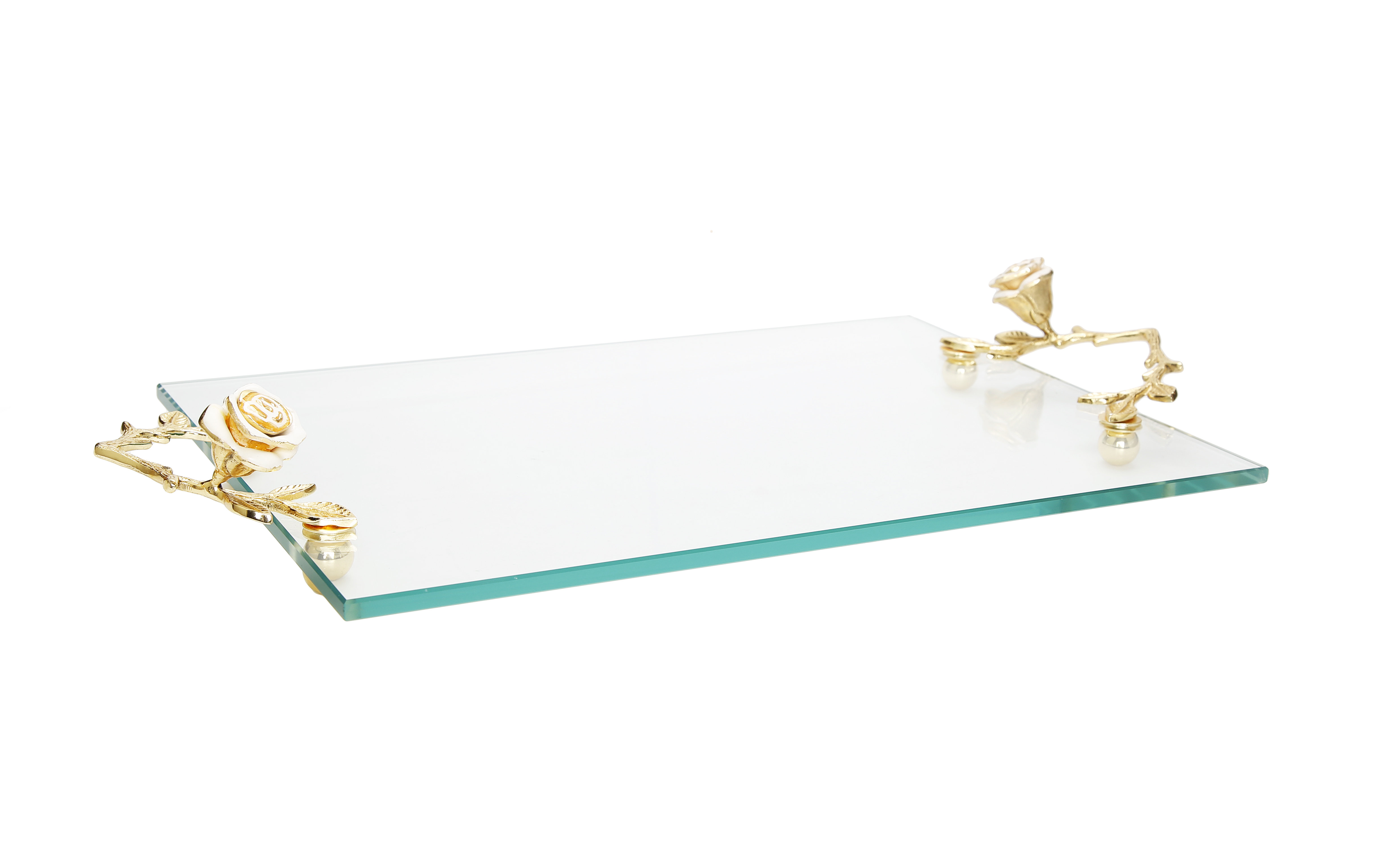 Mercer41 Jamesley Glass Tray | Wayfair
