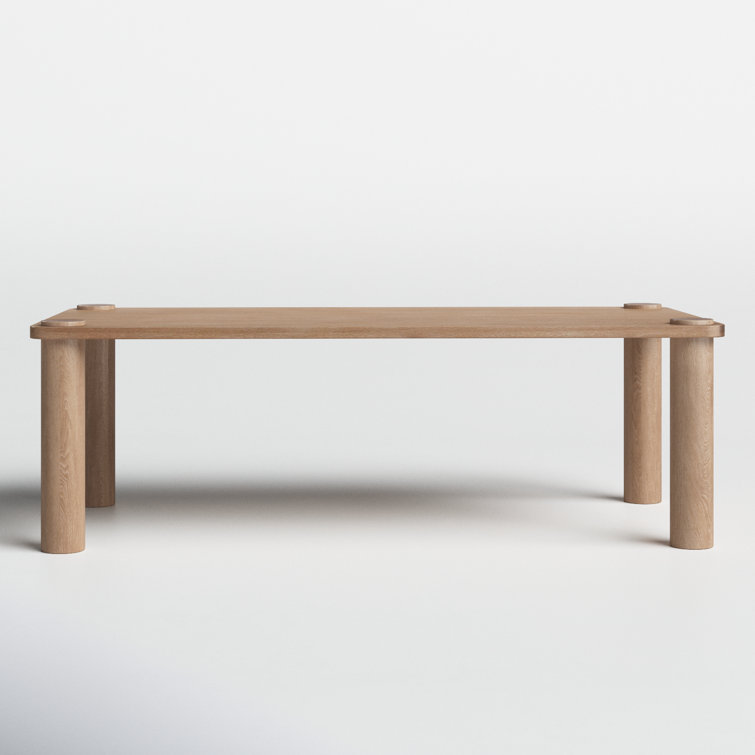 Ludo 88" Solid Wood Oak Dining Table & Reviews | AllModern