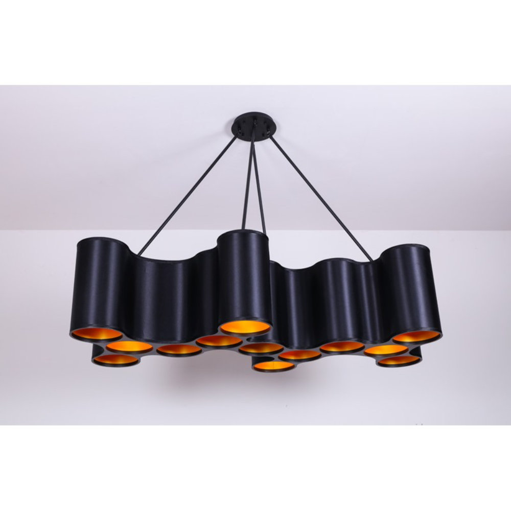 ALAN MIZRAHI LIGHTING Light Unique Cylinder Linear Cumulus Pendant ...