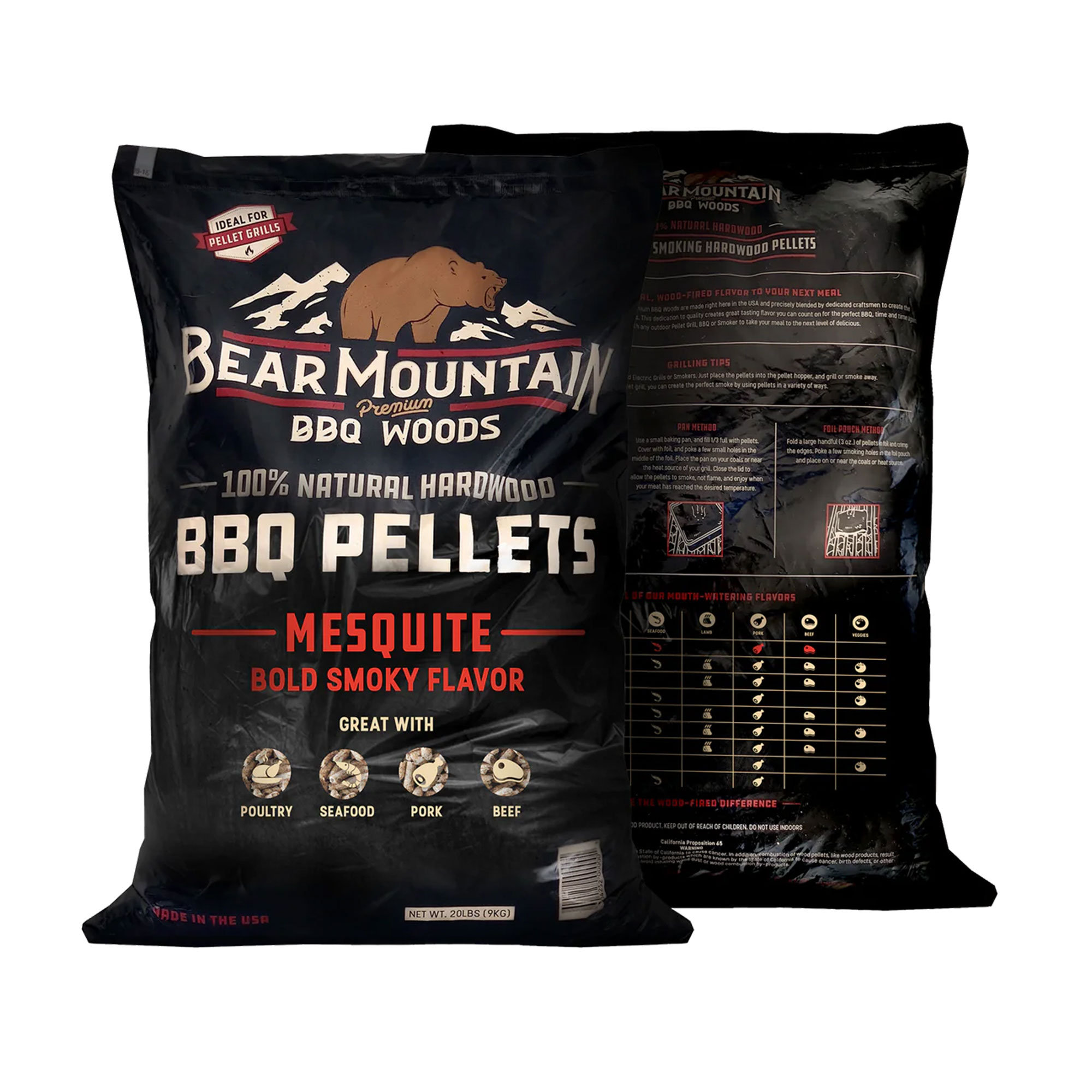 Bear Mountain BBQ Bear Mountain All Natural Mesquite BBQ Pellets w ...