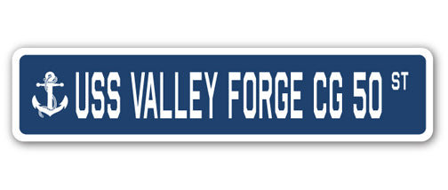 SignMission Valley Forge Cg 50 Street Sign Heavy Duty Plastic 7" X 30 ...