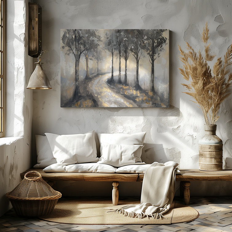 Fairmont Park Emerald Green & Gold Forest Canvas Wall Art | Nature ...