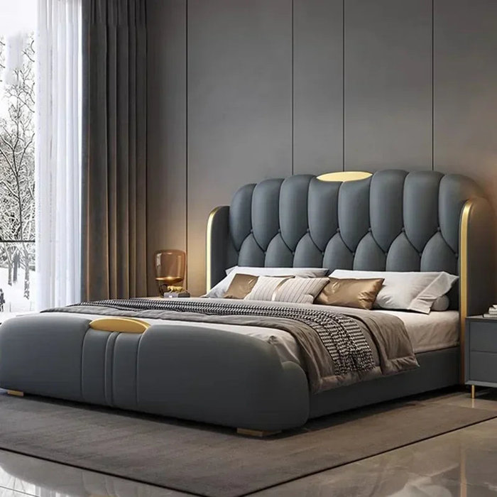 Splendor Furniture Nordic Luxury Kids Double Bed Wood Princess High End ...