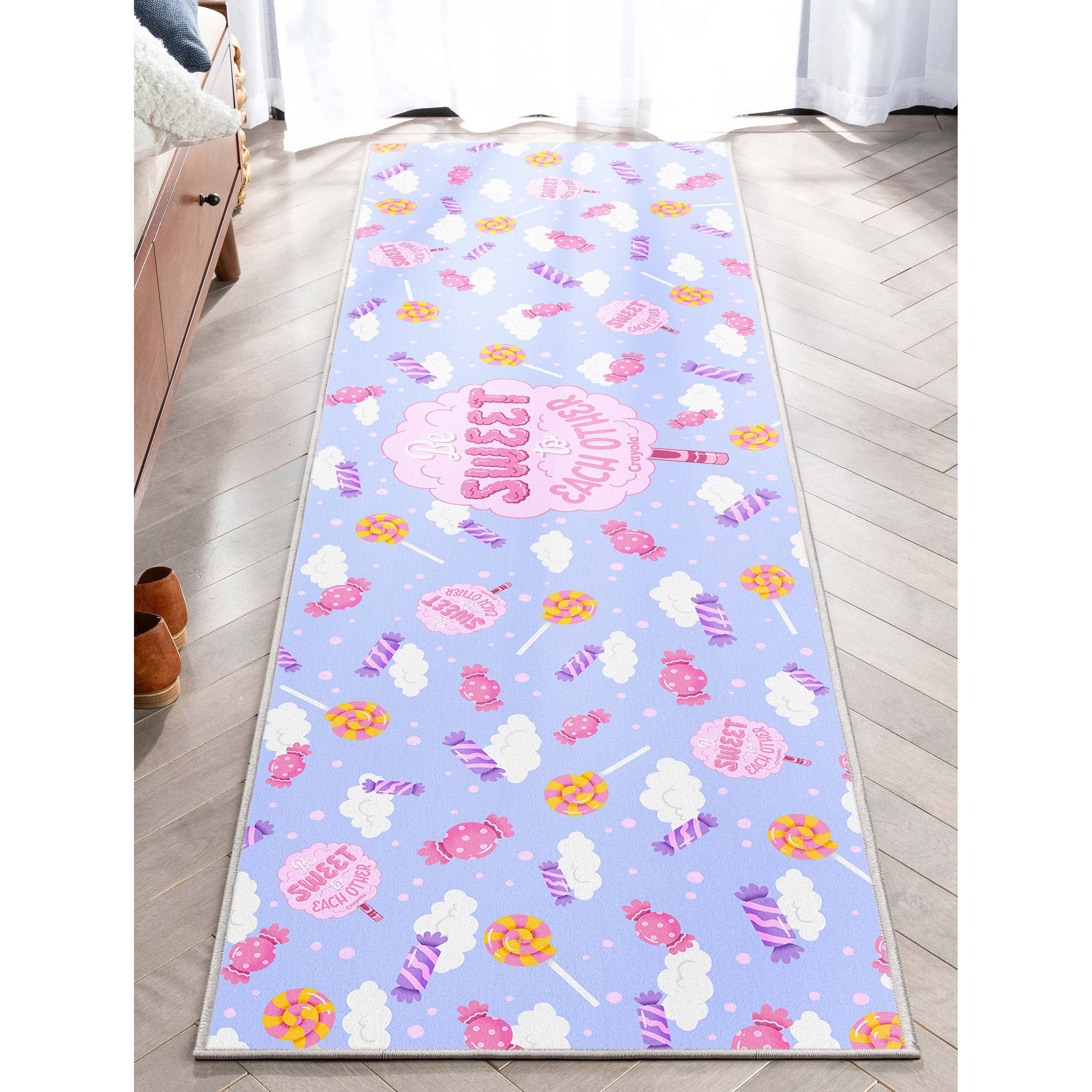 Well Woven Tapis lilas bien tissé Crayola - Wayfair Canada