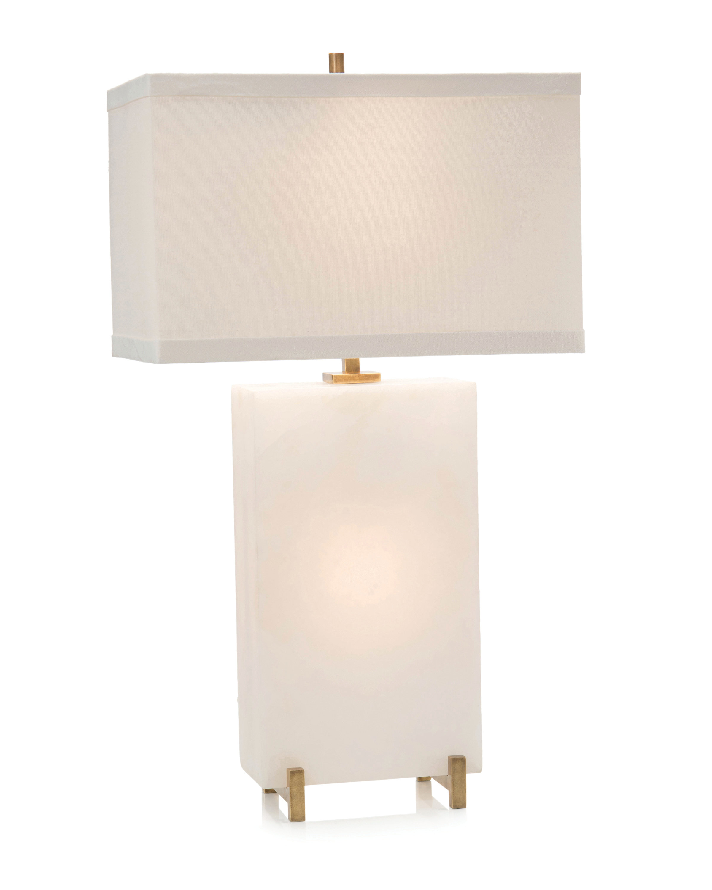 John-Richard 31" White Alabaster Table Lamp | Wayfair