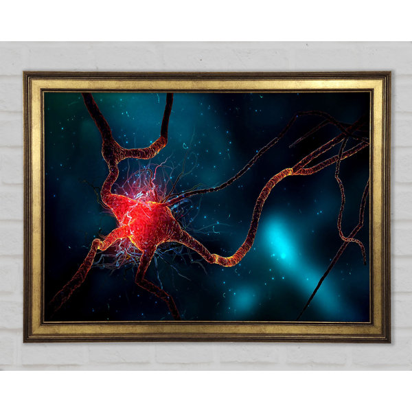 Ebern Designs Neuron - Single Picture Frame Print on Wood | Wayfair.co.uk