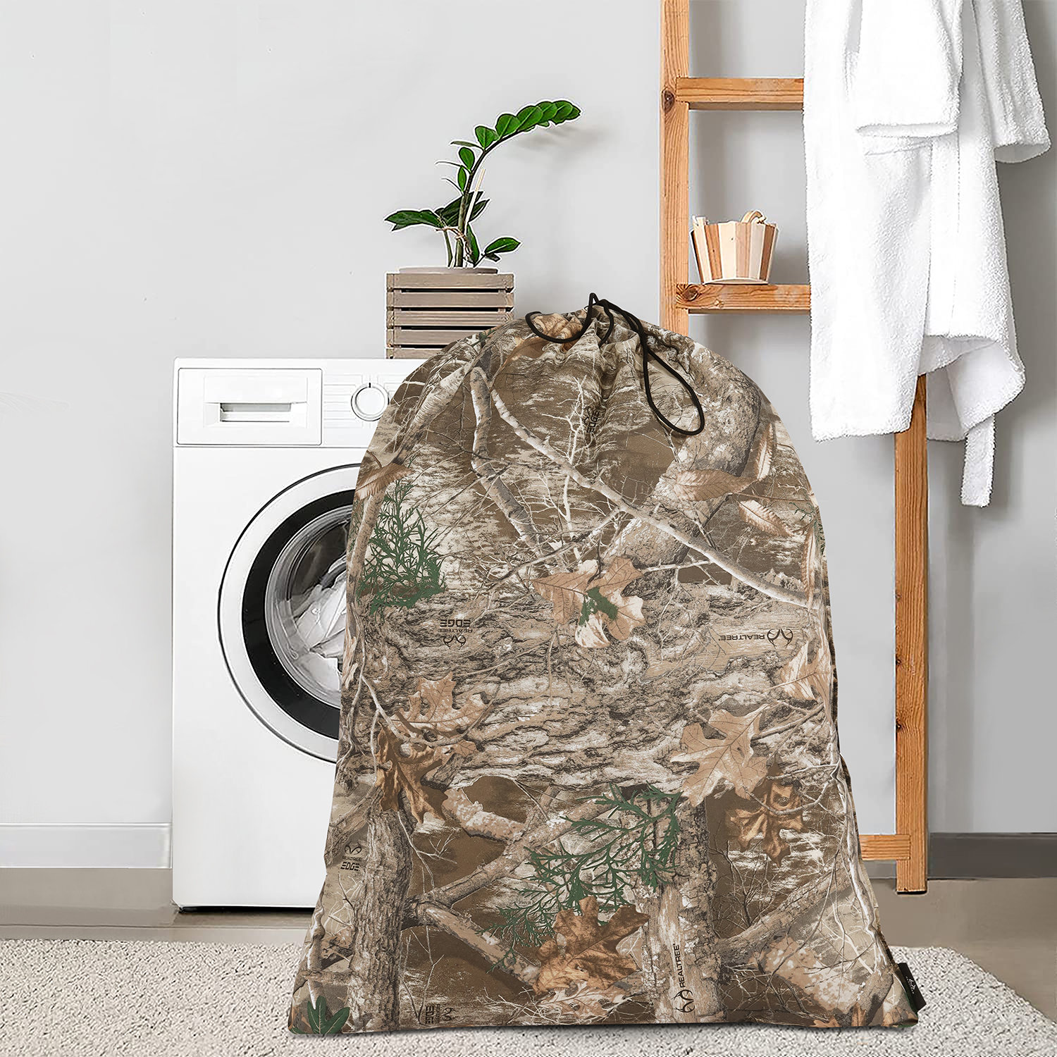 Realtree Edge Camouflage & Hunting Forest Theme Hamper Storage Baskets ...