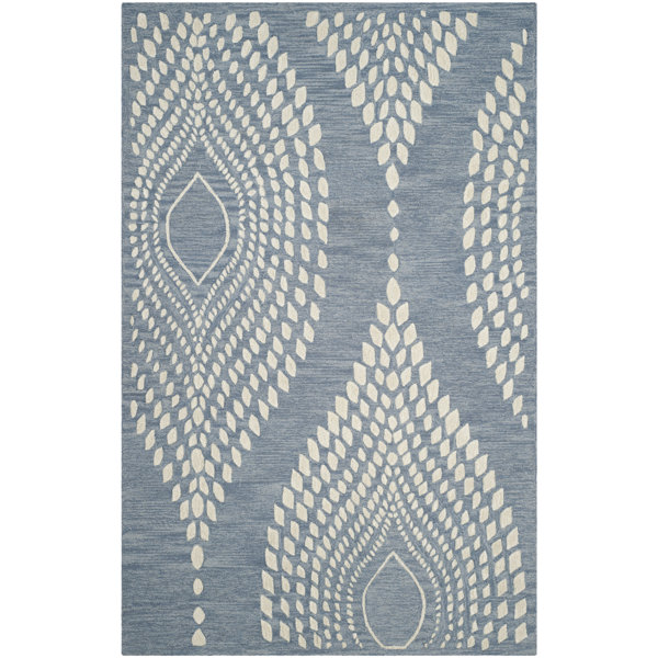 Dakota Fields Bowers Hand Tufted Wool Geometric Rug & Reviews | Wayfair