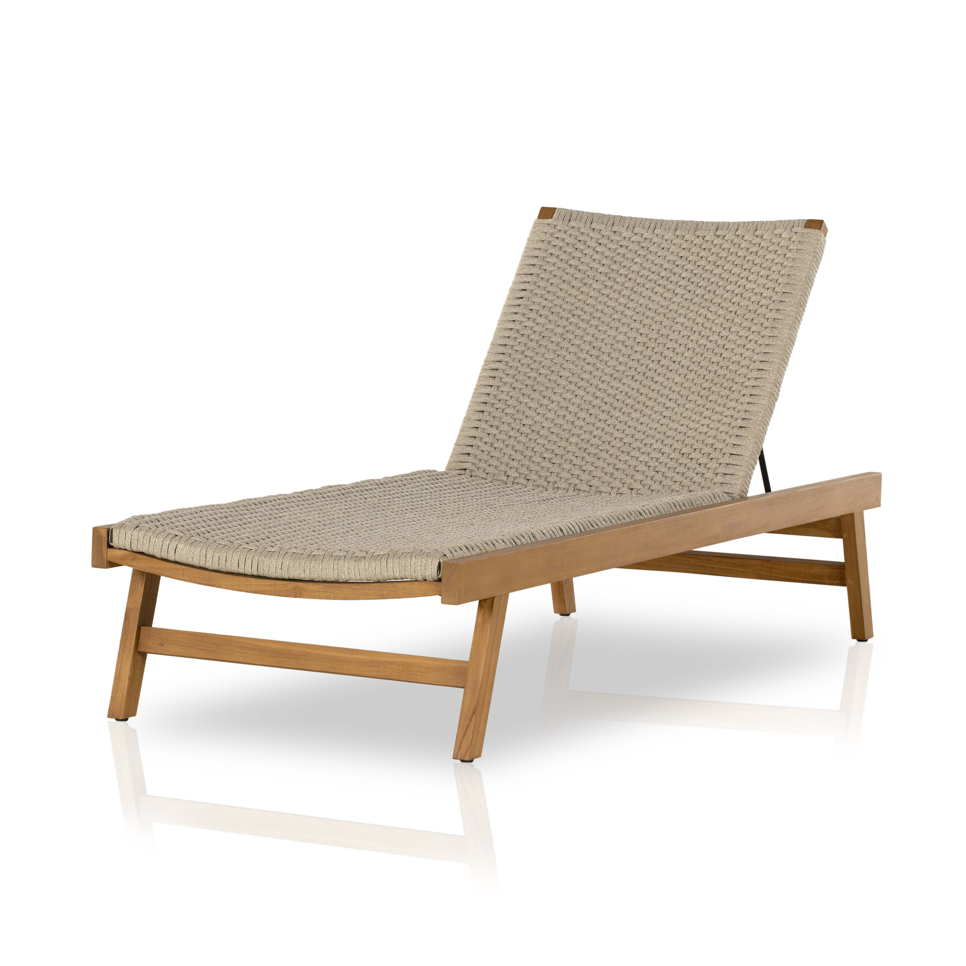 AllModern Neecy 78.75" Long Reclining Teak Single Chaise - Wayfair Canada