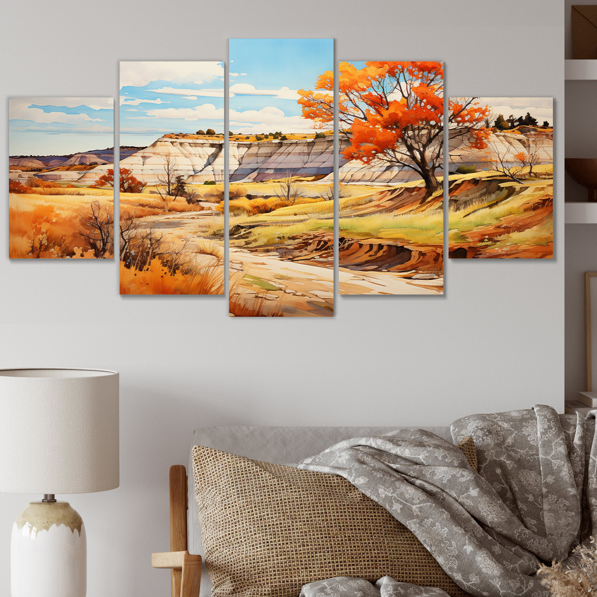 Design Art Canada Alberta Badlands III - Landscapes Metal Wall Decor ...