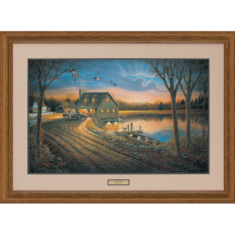 WildWings Anglers Inn by Sam Timm Framed Painting Print | Wayfair