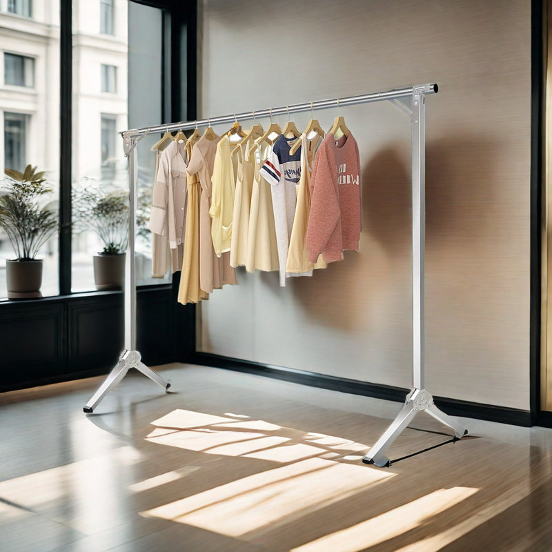 Rebrilliant Stainless Steel Foldable Freestanding Drying Rack | Wayfair