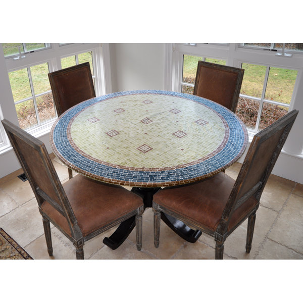 Ebern Designs - Elite Elastic Edged Print Table Pad - Mosaic Blue ...