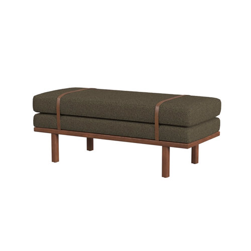 Wade Logan® Azayvion Upholstered Bench with Wood Base & Reviews | Wayfair
