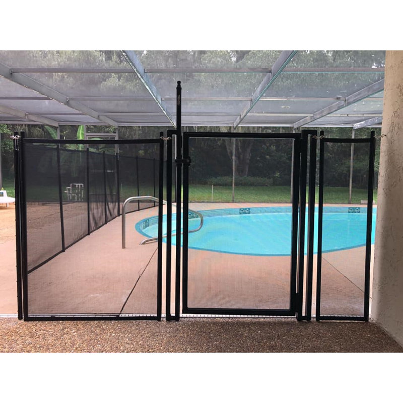 PoolfenceDIY Wide Pool Fence DIY Flat Top Vinyl Gate "& Reviews" | Wayfair