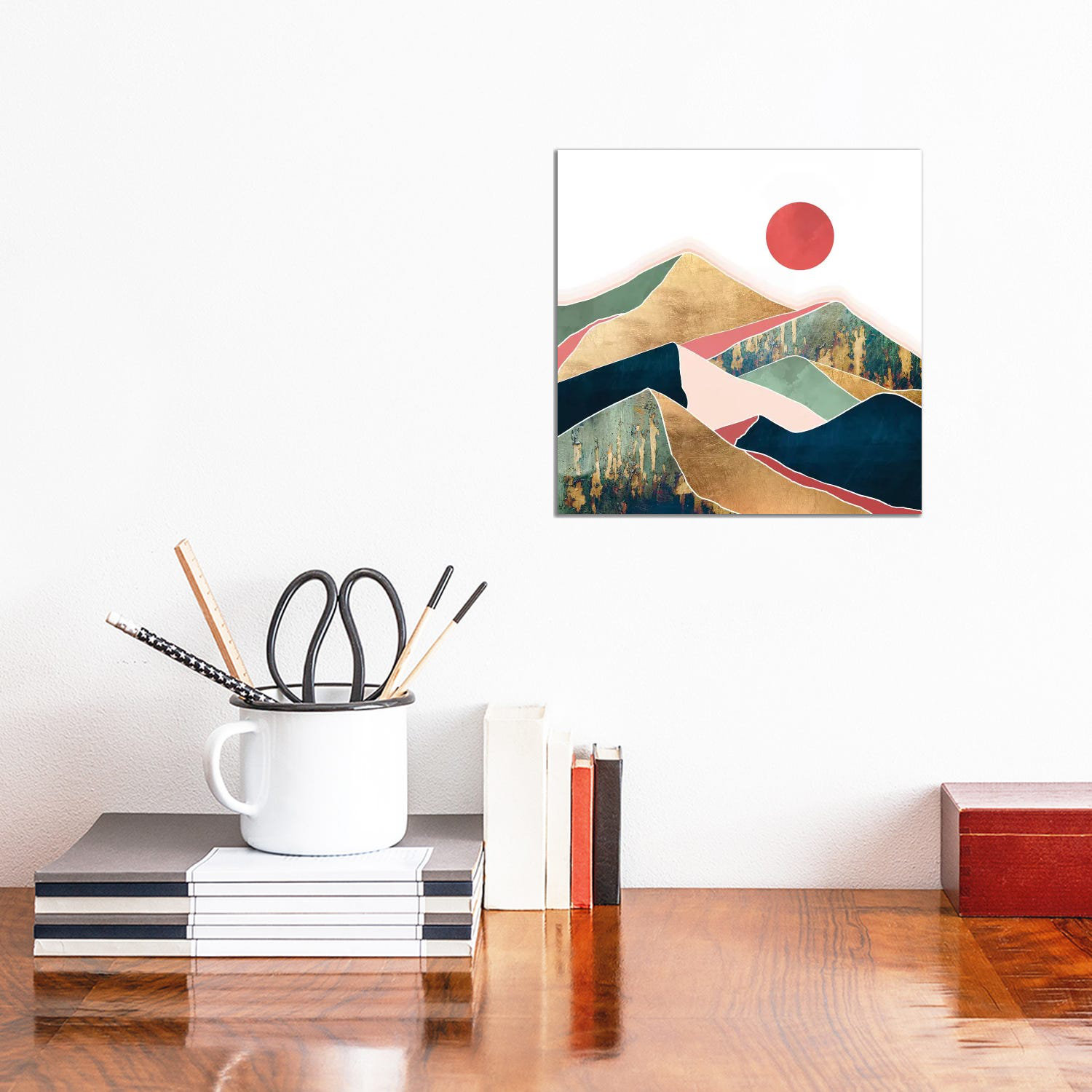 iCanvas Spring Dusk - Graphic Art Print | Wayfair