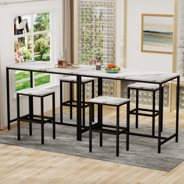 Wrought Studio™ Hakime 4 - Person Counter Height Dining Set & Reviews ...