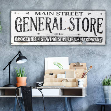 Millwood Pines General Store - Textual Art Print on Wood | Wayfair