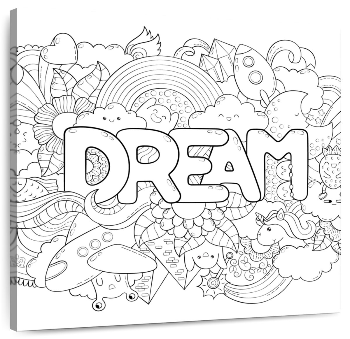 Ebern Designs Tergel Doodle Dream Typography - Wayfair Canada