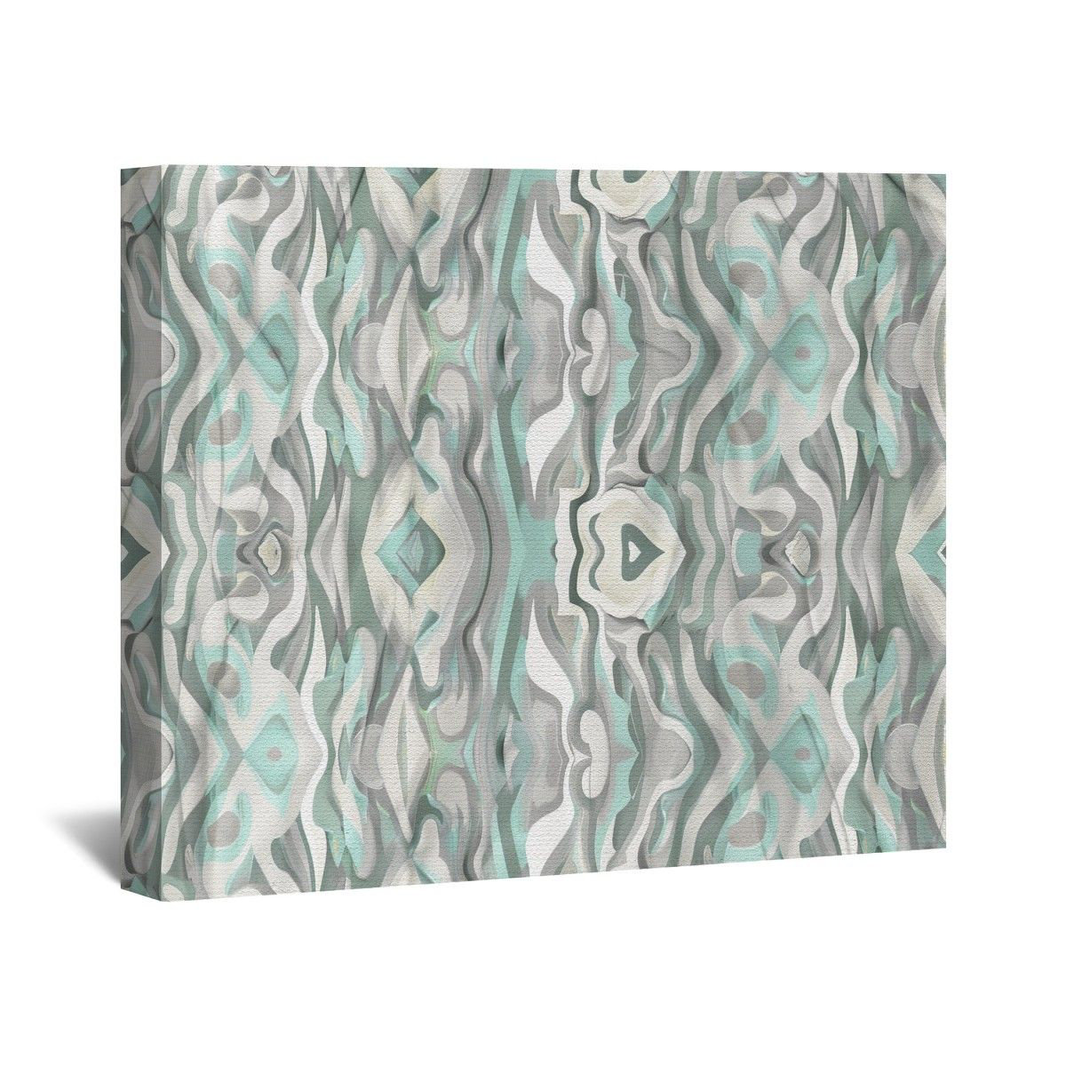 Winston Porter Wavy texture Canvas Wrap - Elegance pattern Wall Decor ...