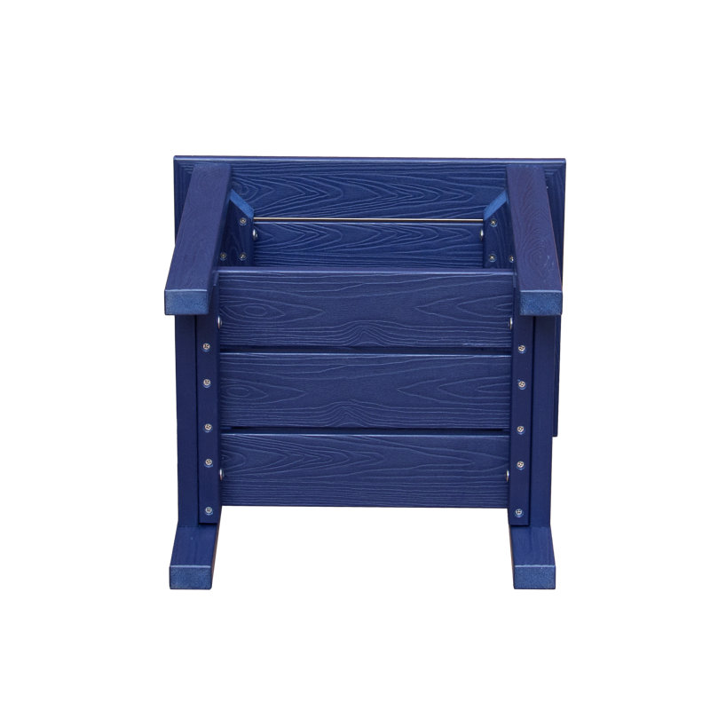 Zen® Navy Blue HDPE Plastic Recycled Wood Shower Bathroom Bathtub ...