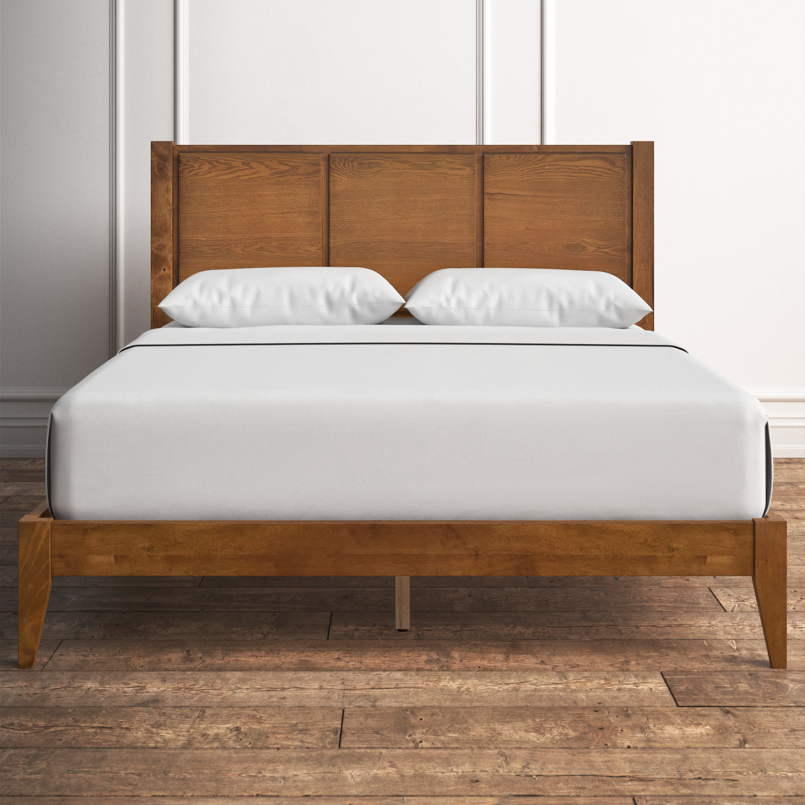 Kelly Clarkson Home Ariana Solid Wood Walnut Bed Frame & Reviews | Wayfair