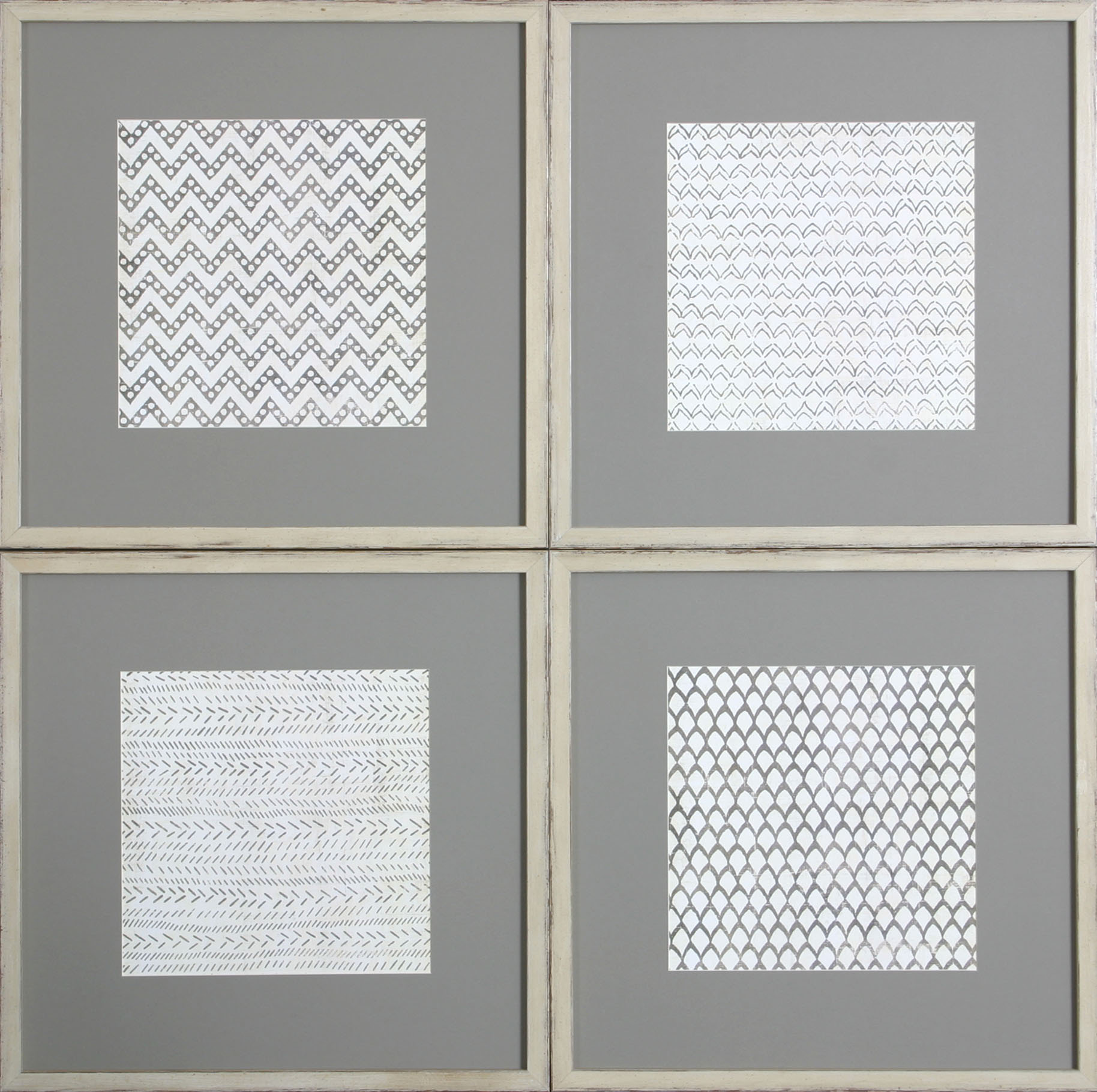 Shadow Catchers 'Motif' by Vision 4 Piece Framed Print Set | Wayfair