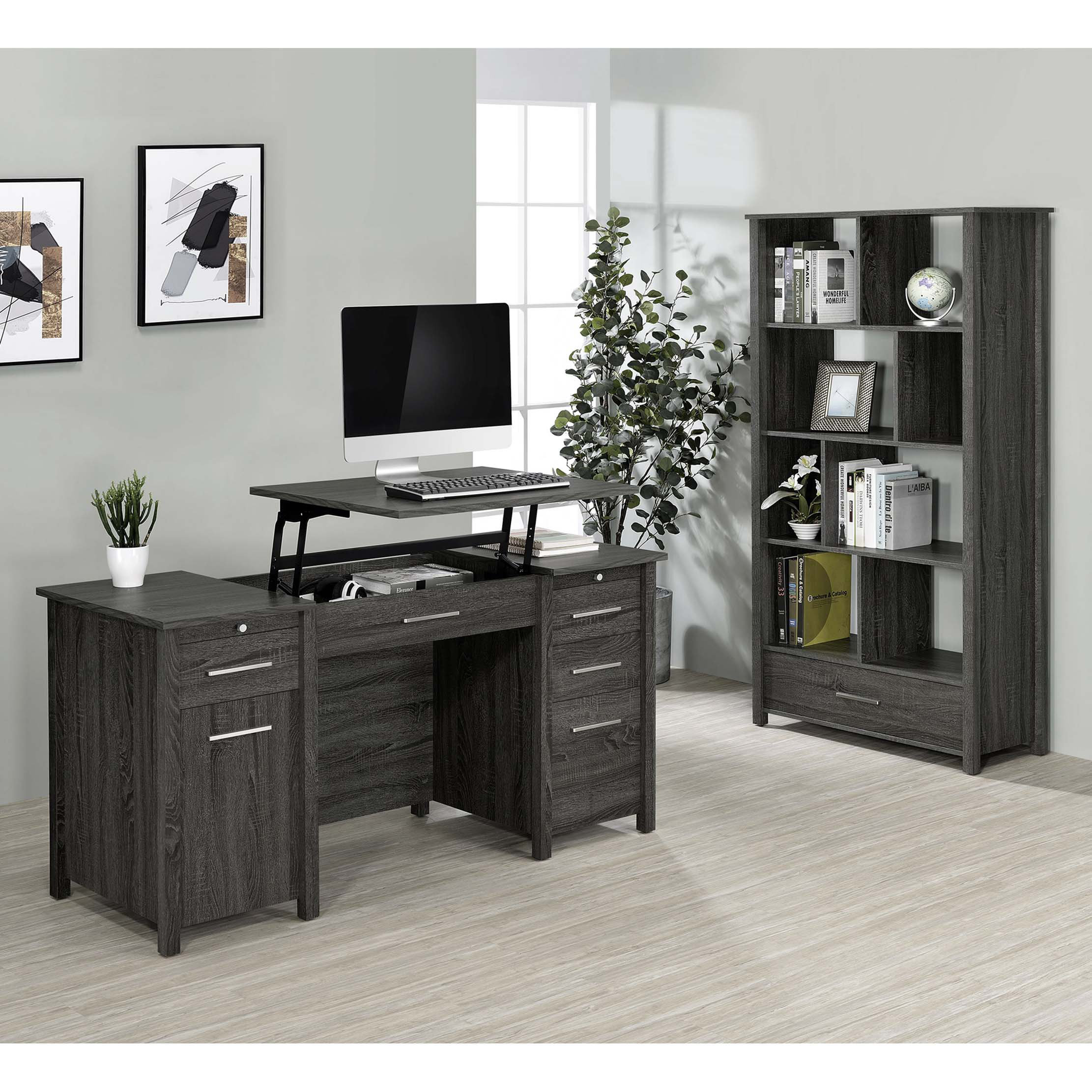 Hokku Designs Rayna 4-Drawer Office Desk | Wayfair