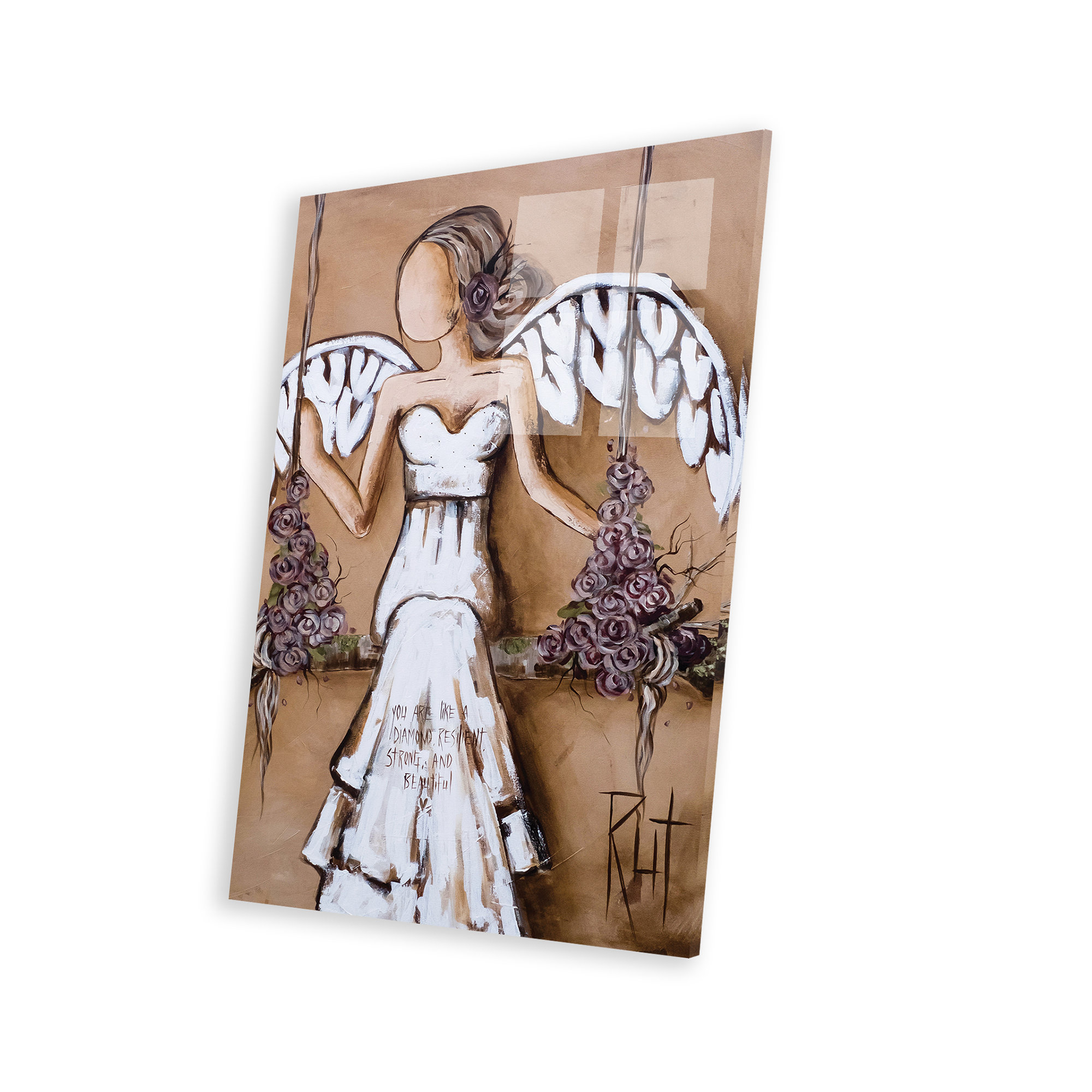 Trinx You Are Like a Diamond by Ruth's Angels - No Frame Painting | Wayfair