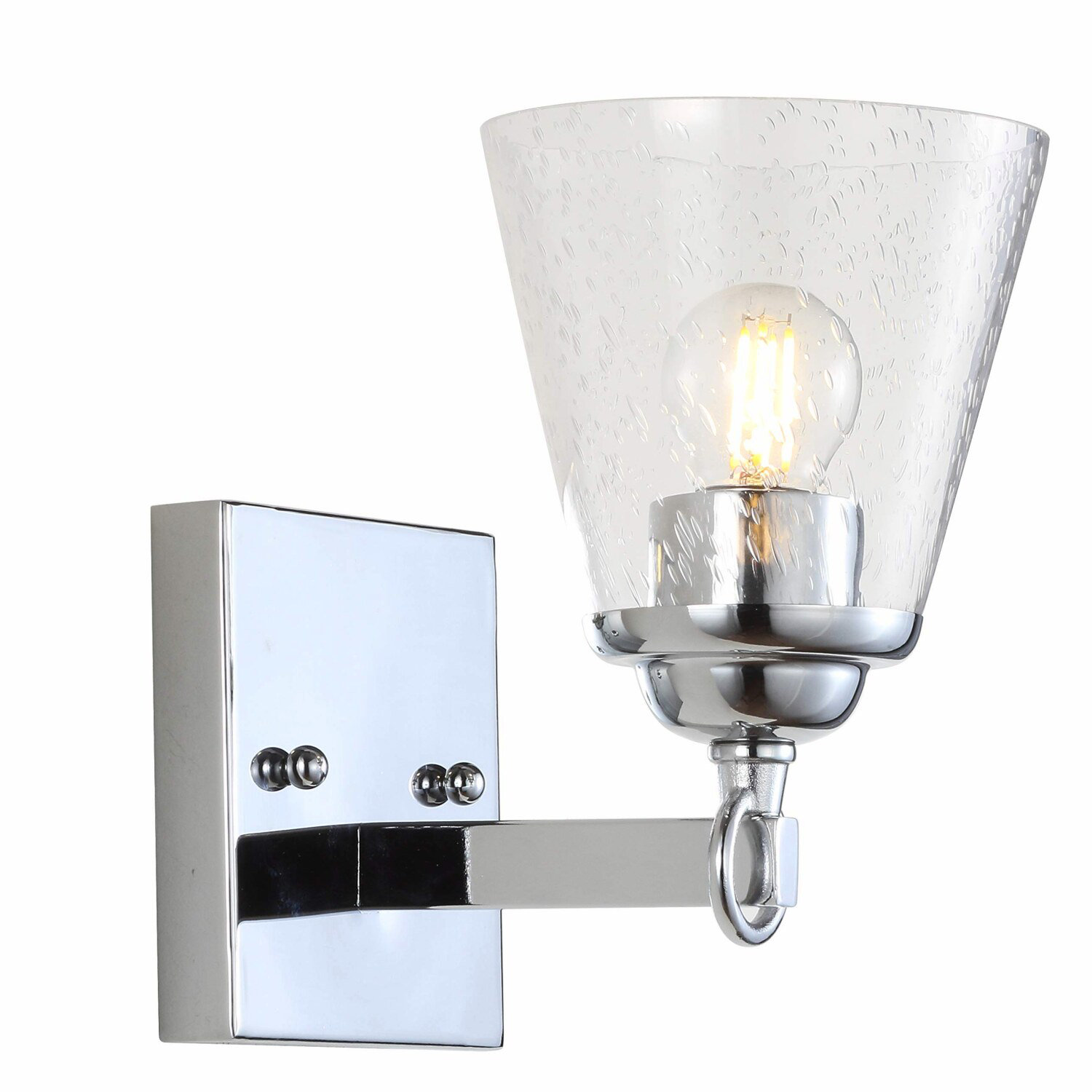 Lark Manor™ Marion Chrome LED Hurricane Light - 5 Reversible Fixture ...