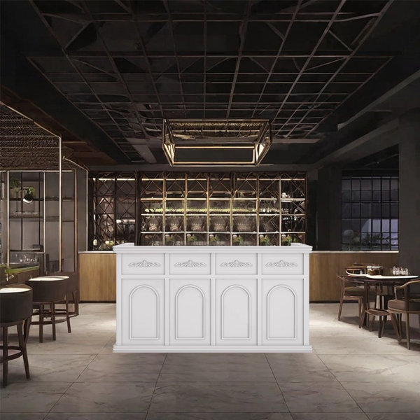 NBNKK Reception desk Hostess Station，Reception Bar，Vintage Bar Counter ...