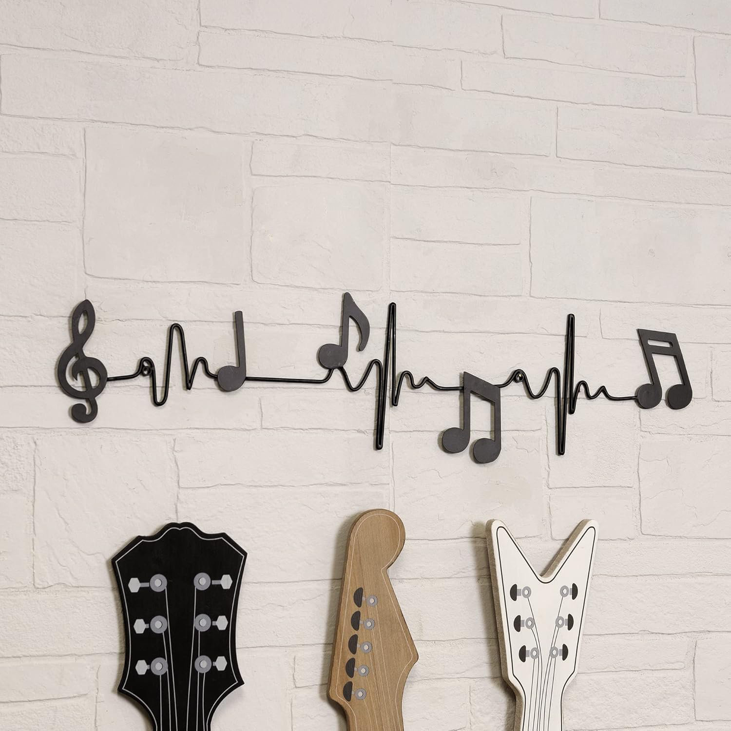 Wrought Studio™ Black Metal Sound Wave Wall Décor | Wayfair