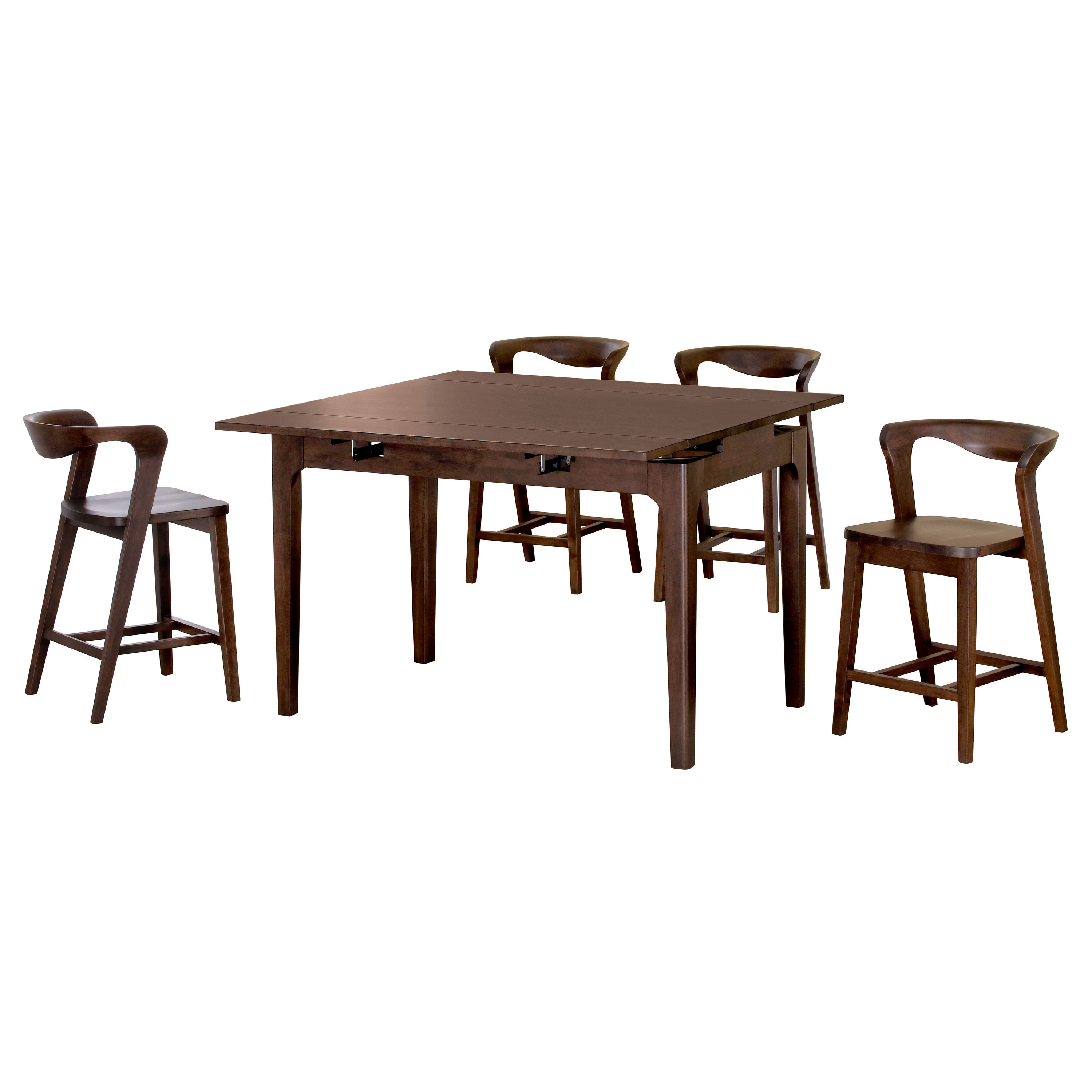 Corrigan Studio® Rozella 5-Piece Solid Wood Counter Height Dining Table ...