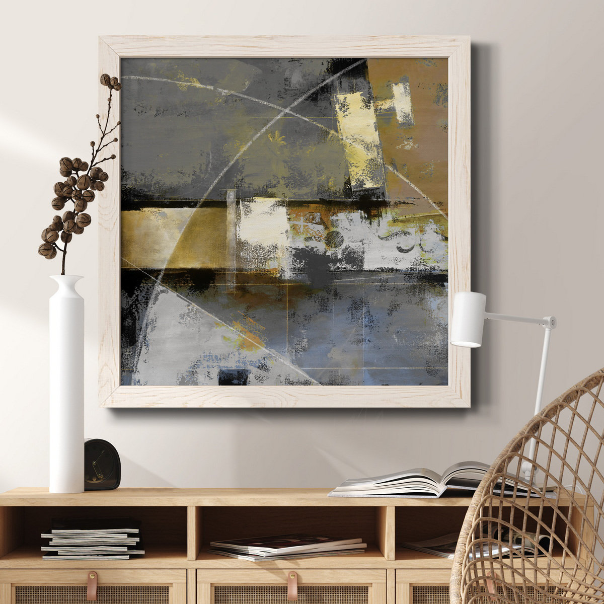 Ivy Bronx Grey Dance I-Premium Framed Canvas - Ready To Hang - Wayfair ...