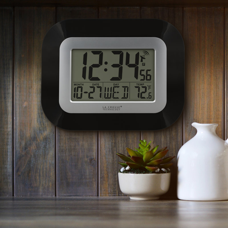La Crosse Technology Atomic Digital Wall Clock | Wayfair