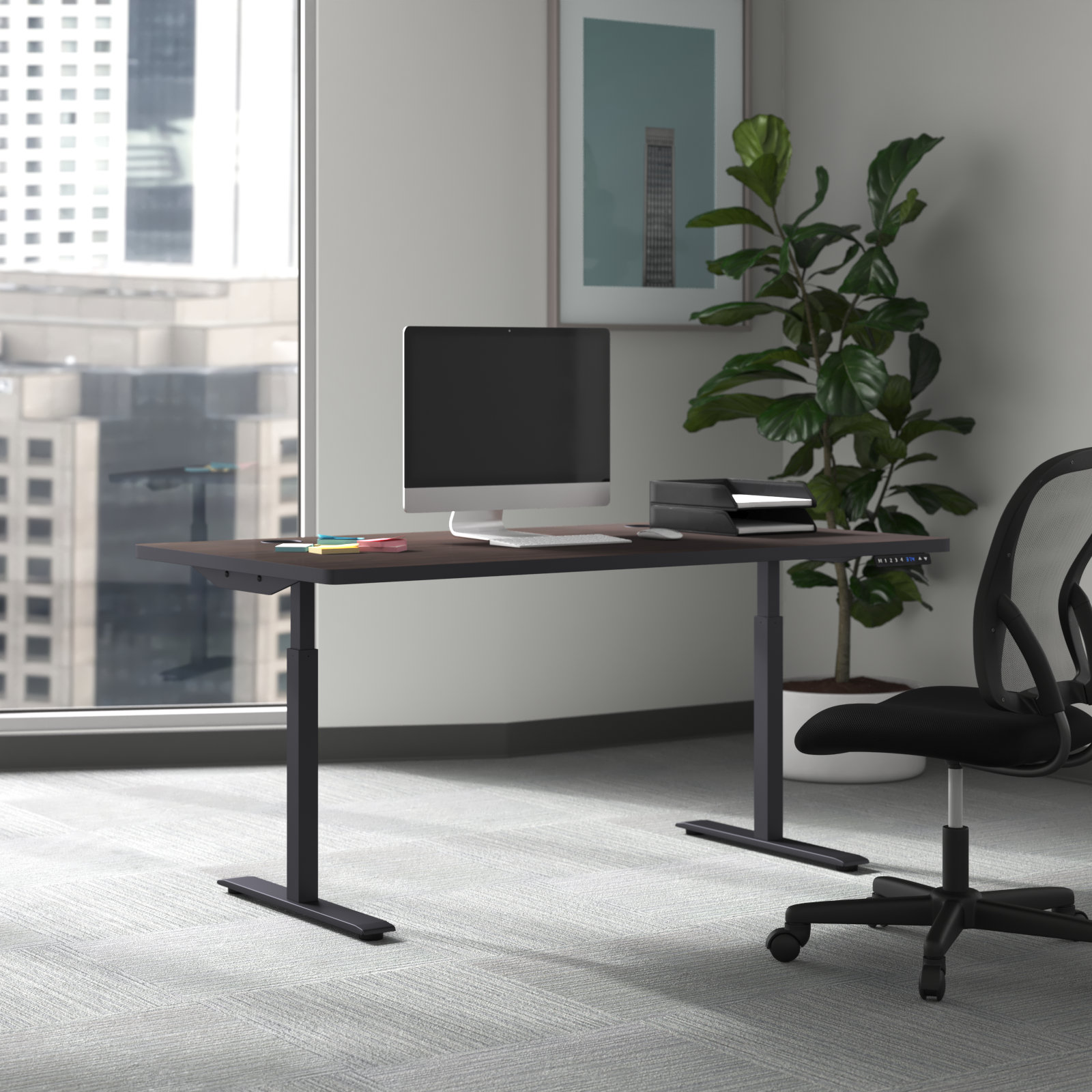 Upper Square™ Kaylan Height Adjustable Standing Desk - Wayfair Canada