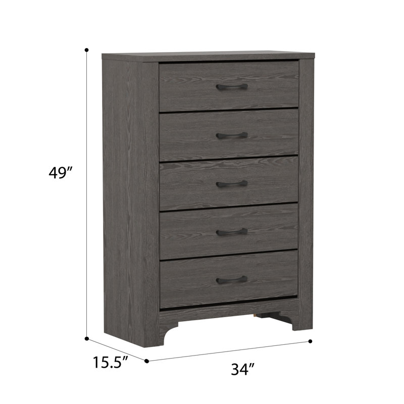 Winston Porter Ruggera 5-Drawer Vertical Chest | Wayfair