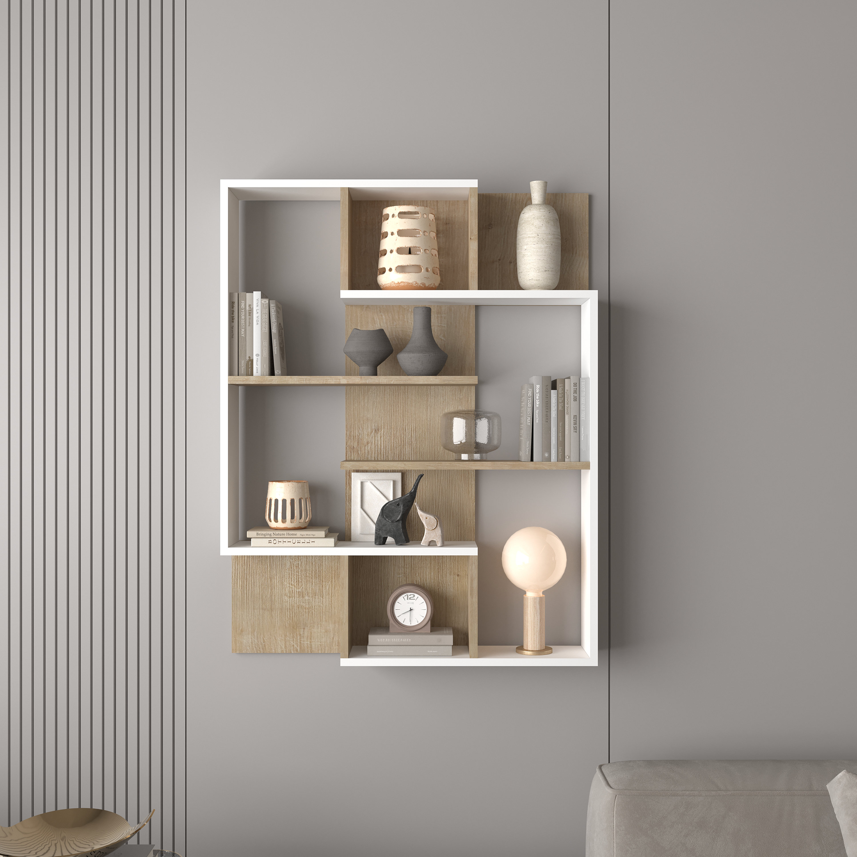 Latitude Run® Flip Wall Mounted Floating Bookshelf | Wayfair