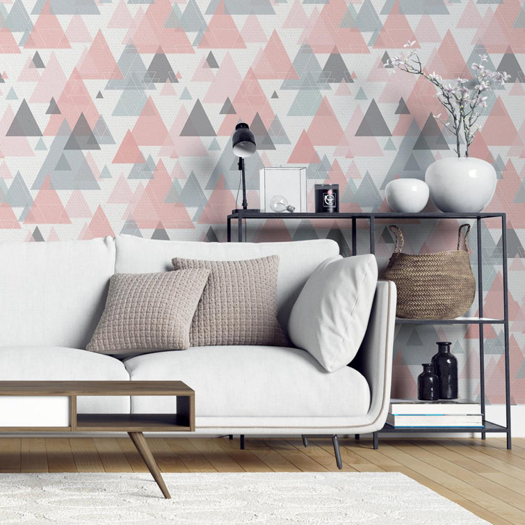 George Oliver Peel & Stick Geometric Roll | Wayfair